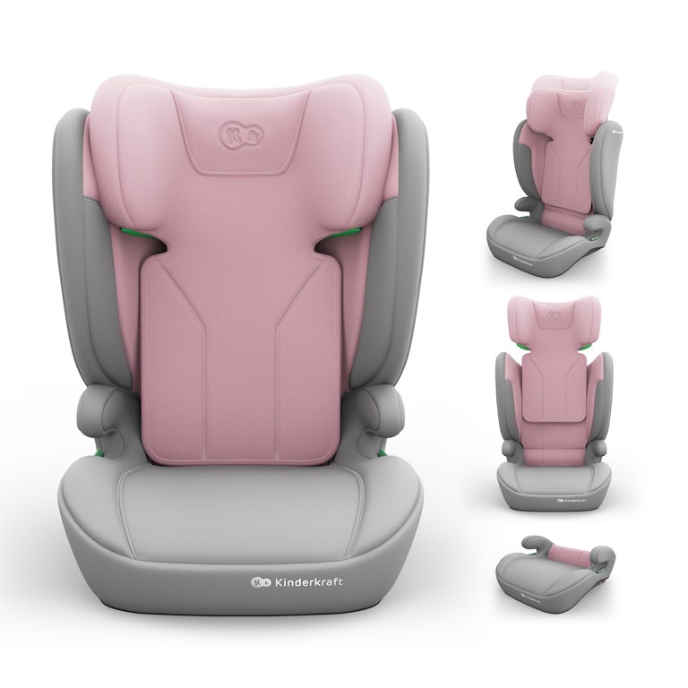 KINDERKRAFT AUTOSEDISTE I-SPARK 2 PLUS I SIZE PINK