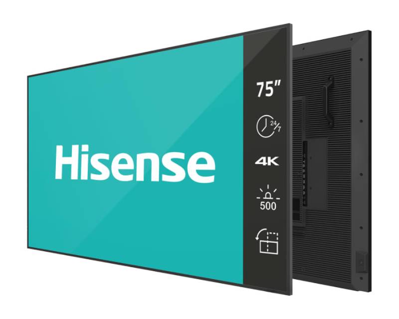 Hisense 75 inča 75DM66D 4K UHD 500 nita Digital Signage Display - 24/7 Operation