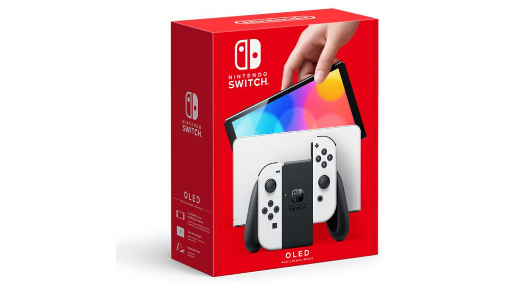 Nintendo Switch Console (OLED Model),64GB, bela