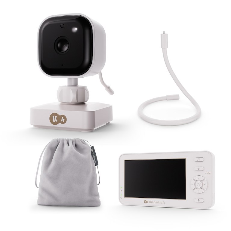 KINDERKRAFT BABY MONITOR NITEEYE TRAVEL WHITE