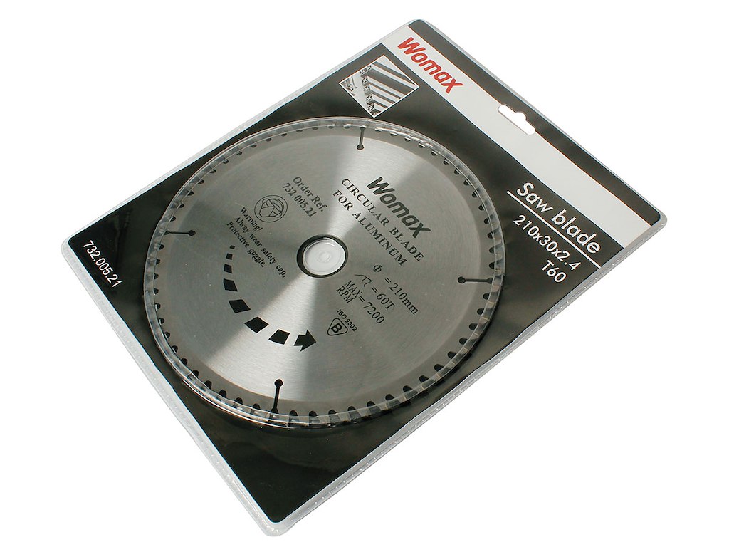 LIST TESTERE O210x30x2.6mm T60 ZA ALUMINIJUM