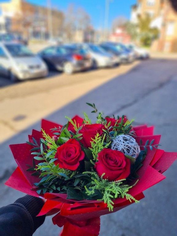 Buket – 096 – Buket Crvenih Ruza