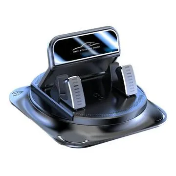 360° ROTATING CAR PHONE HOLDER WITH AUTOMATIC LOCKING - BLACK