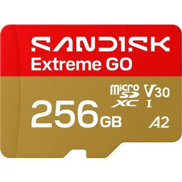 SANDISK EXTREME GO MICROSDXC MEMORY CARD SDSQXGN-256G-GN6MN - 256GB