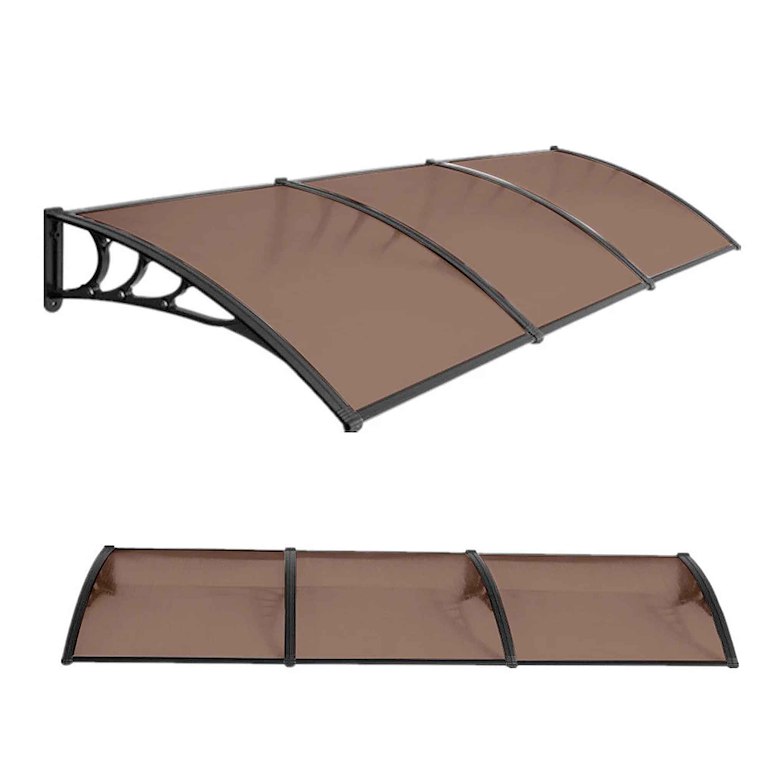 Nadstrešnica 300x100cm Crna Bronza 5mm Leksan 1529