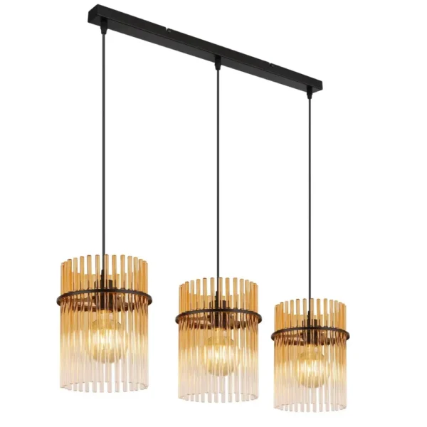 Globo Gorley 15698-3HA | Visilica | ćilibar | 3xE27