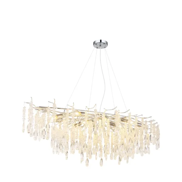Globo Kinga 64141H3 | Luster | srebrna | 14xE14