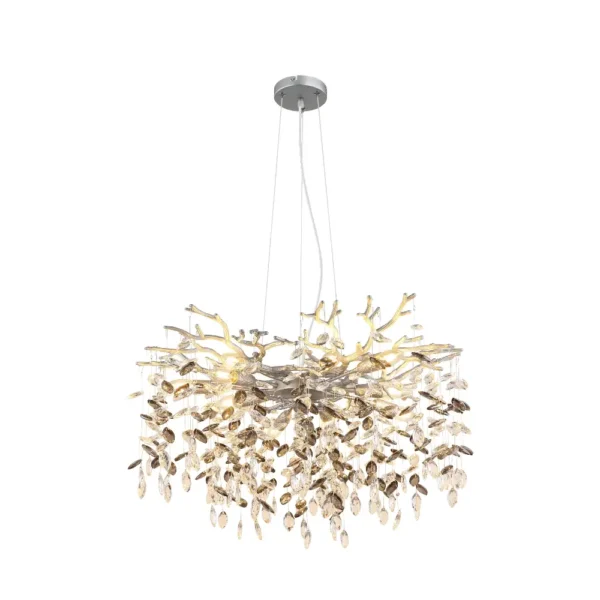 Globo Queena 64138H2S | Luster | srebrna | 10xE14