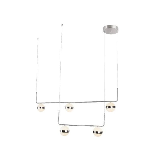 Globo Lovest 56008-5H1 | Visilica | nikl | LED