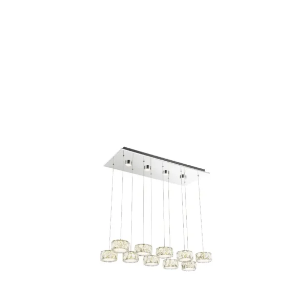 Globo Amur 49350-92H | Visilica | hrom | LED