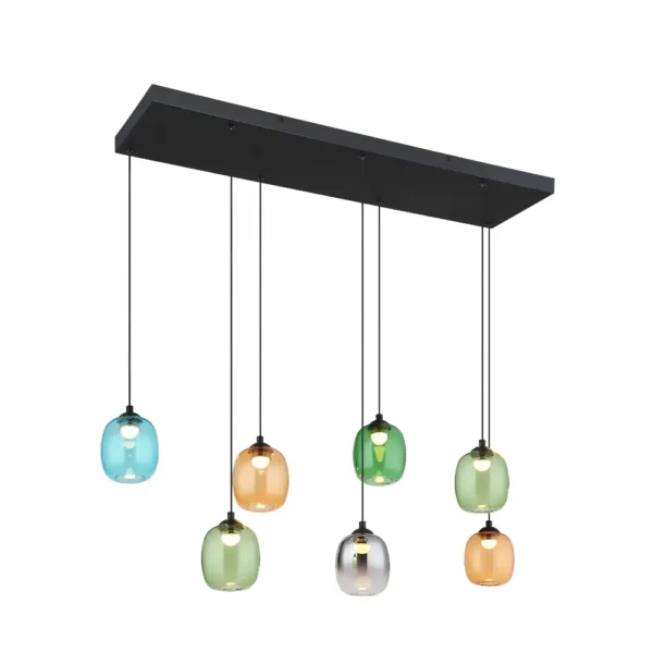 Globo Minara 31470708 | Visilica | crna-šarena | LED