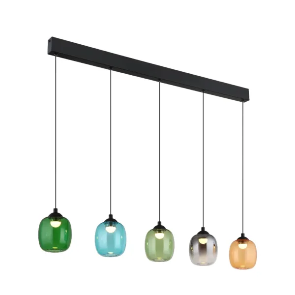 Globo Minara 31470508 | Visilica | crna-šarena | LED