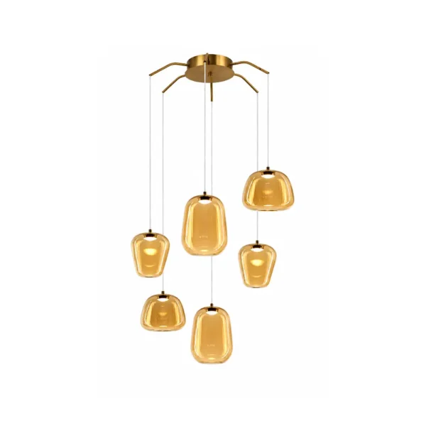 Mitea Eterna Map9461-6 | Visilica | zlatna | LED