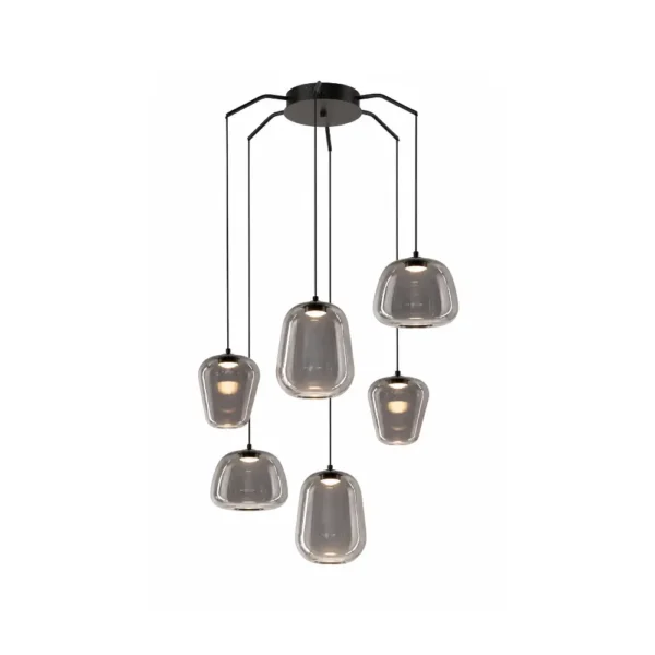 Mitea Eterna Map9461-6 | Visilica | crna | LED