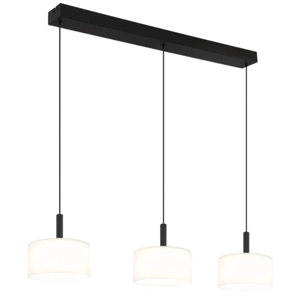 Globo Trenton 16052-3 | Visilica | crna-opal | LED