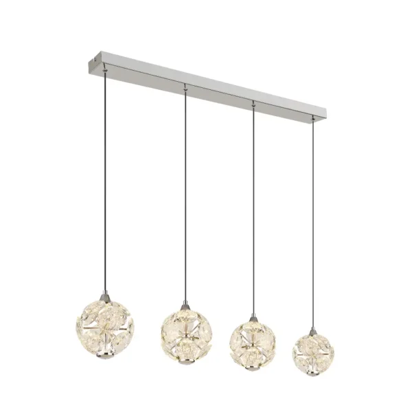 Globo Virina 16047-4HC | Visilica | hrom-providna | LED