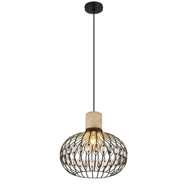 Globo Dorthy 15778H | Visilica | crna | E27