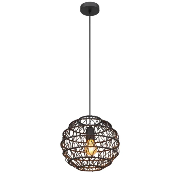 Globo Senni 15689H | Visilica | crna | E27