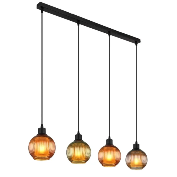 Globo Zumba 15638-4 | Visilica | crna | 4xE27