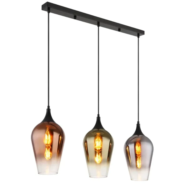 Globo Lavus 15552-3H | Visilica | crna | 3xE27