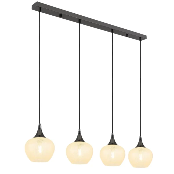 Globo Maxy 15548-4HK | Visilica | crna-providna | 4xE27