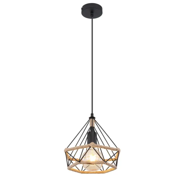 Globo Ulleu 69029H2 | Visilica | crna-braon | E27