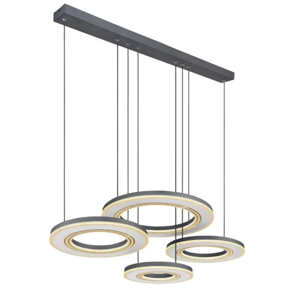 Globo Blasius 67191-80 | Visilica | crna | LED