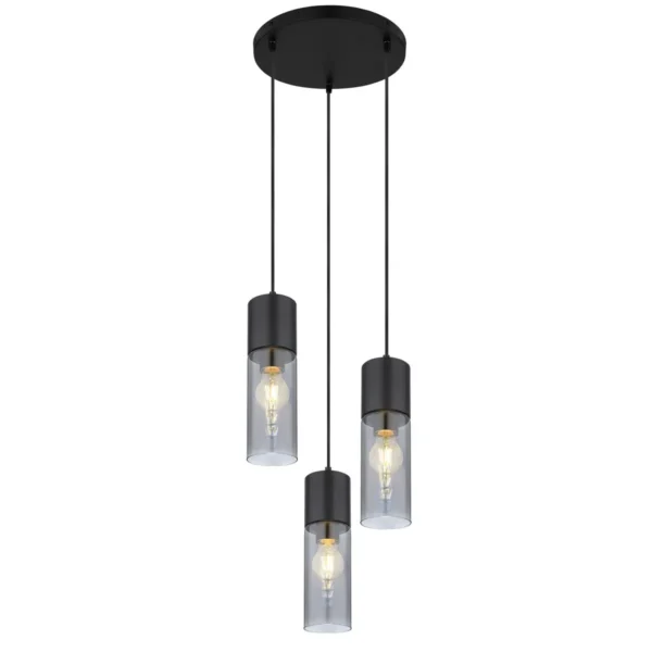 Globo Annika 21000-3HB | Visilica | crna | 3xE27