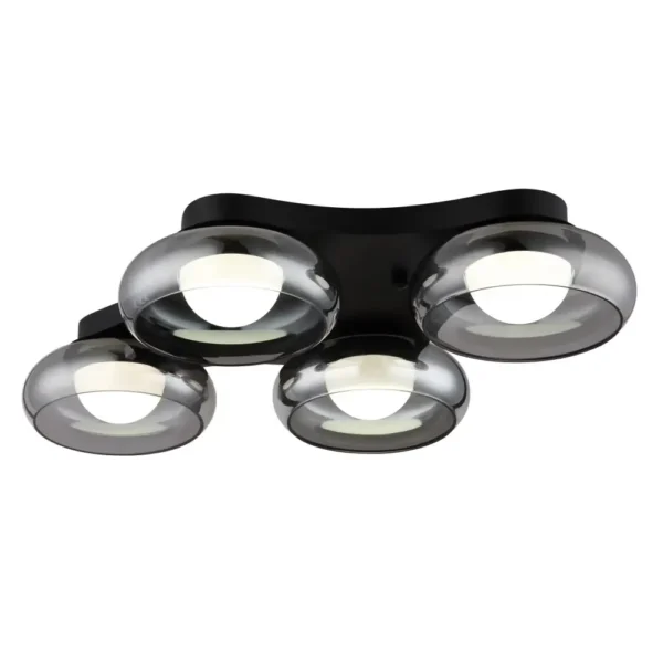 Globo Carlene 16700D4 | Plafonjera | crna | LED