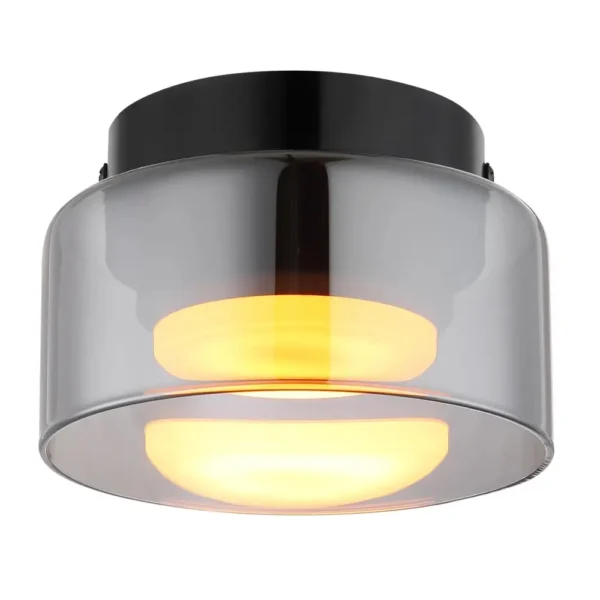 Globo Higgins 16055DS | Plafonjera | crna | LED