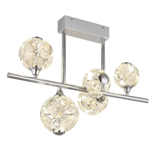 Globo Virina 16047-5DC | Plafonjera | hrom | LED