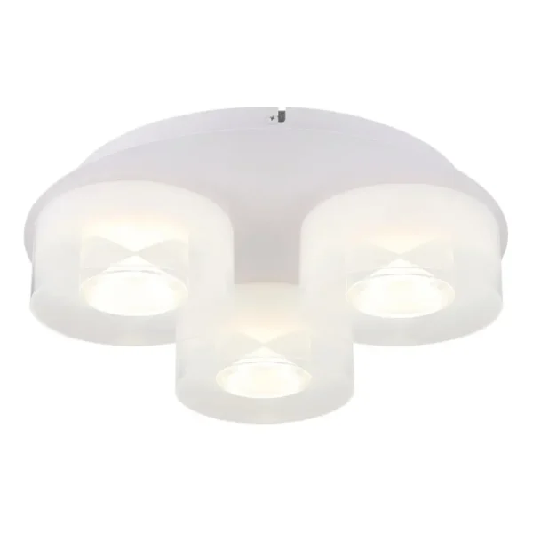 Globo Belinda 16024-3DW | Plafonjera | bela | LED