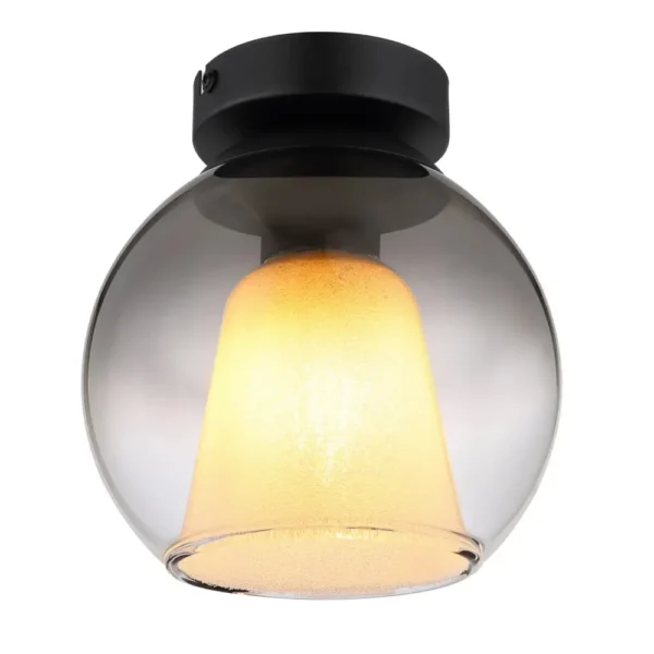 Globo Barry 15749D | Plafonjera | crna | E27