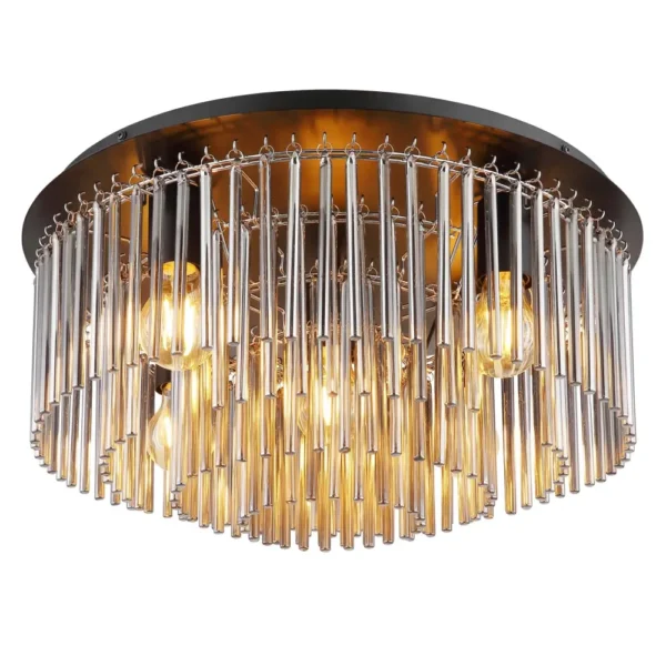 Globo Gorley 15698D1 | Plafonjera | crna | 5xE27