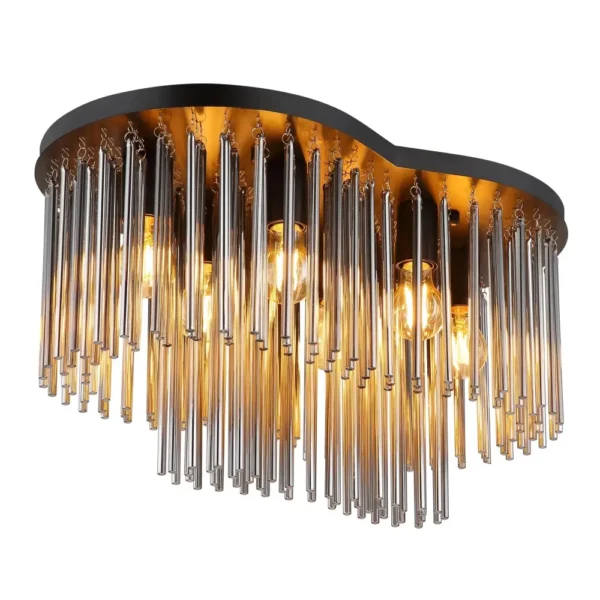 Globo Gorley 15698-6D | Plafonjera | crna | 6xE27