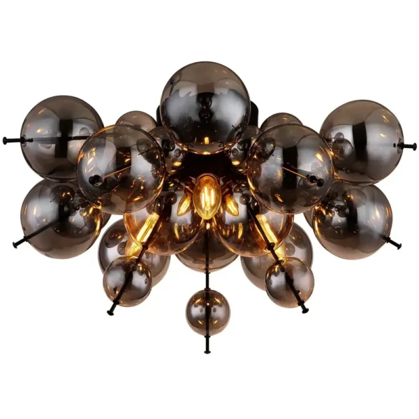 Globo Udo 15633DS | Plafonjera | crna | 3xE14