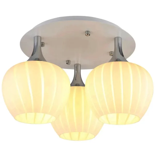 Globo Maxy 15548-3DW | Plafonjera | hrom | 3xE27