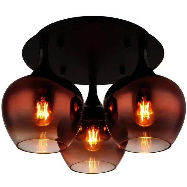 Globo Maxy 15548-3DG | Plafonjera | crna | 3xE27