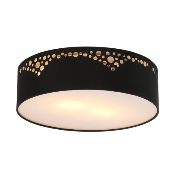 Globo Ingerborg 15582D | Plafonjera | crna | 2xE27