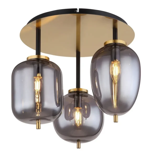Globo Blacky 15345-3DMM | Plafonjera | mesing | 3xE14