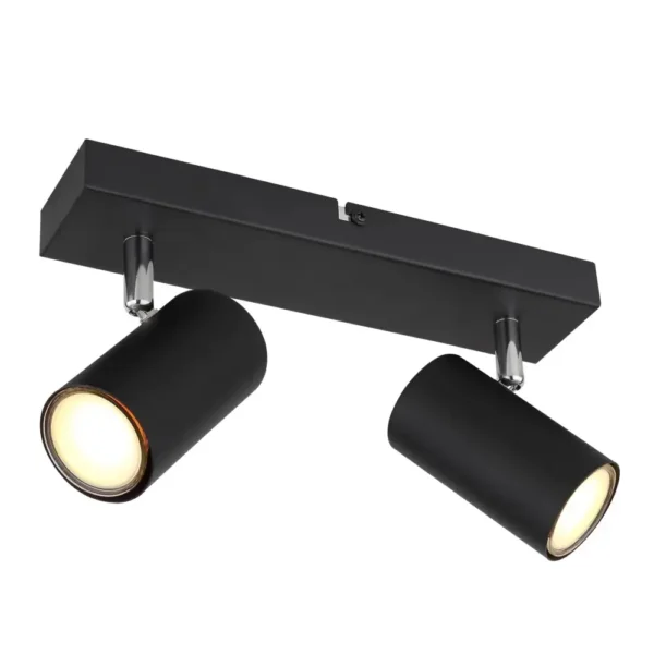 Globo Robby 57911-2B | Spot lampa | crna | 2xGU10