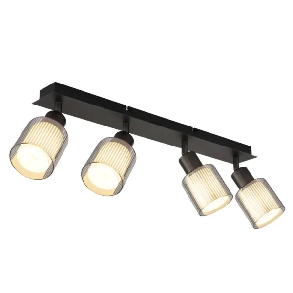 Globo Villegas 54456-4 | Spot lampa | crna | 4xE14