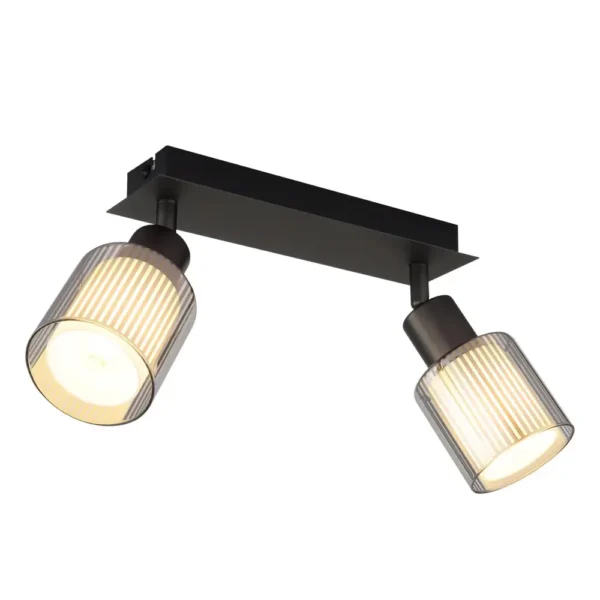 Globo Villegas 54456-2 | Spot lampa | crna | 2xE14