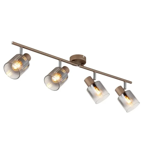 Globo Walton 54318-4 | Spot lampa | tamno braon | 4xE14