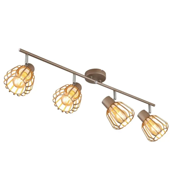 Globo Olin 54663-4 | Spot lampa | tamno braon | 4xE27