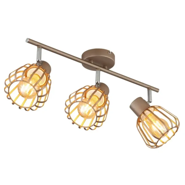 Globo Olin 54663-3 | Spot lampa | tamno braon | 3xE27