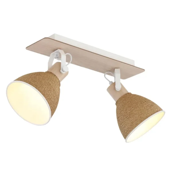 Globo Lyndon 16466-2 | Spot lampa | braon | 2xE14