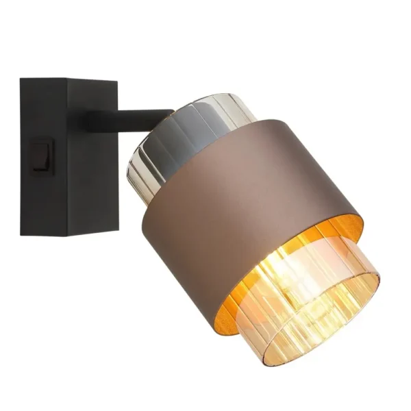 Globo Milley 15560-1C | Spot lampa | bronzana-crna | E27