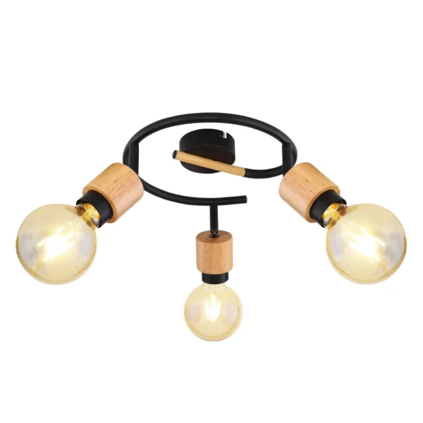 Globo Jorna 54031-3 | Spot lampa | crna-drvo | 3xE27
