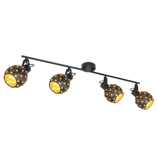 Globo Jodie 54029-4 | Spot lampa | crna | 4xE27
